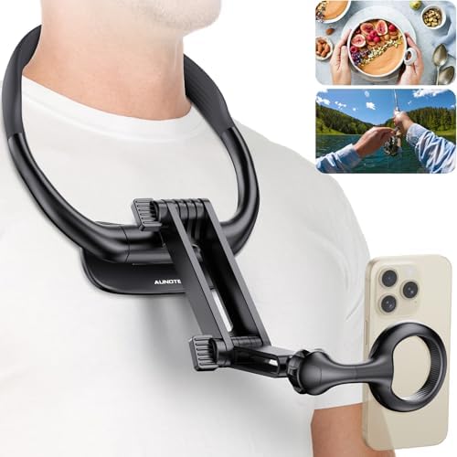 Amazon.com: Neck Phone Holder, Magnetic Neck Phone Holder POV/Vlog ...