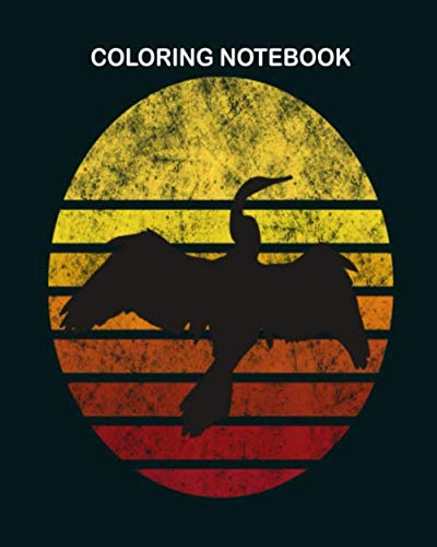Amazon.co.jp: Coloring Book: colorful cormorant in the sunset 64 pages ...
