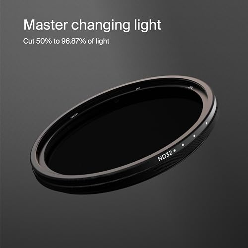 Urth 52mm ND2-32 Variable ND Lens Filter (Plus+) – 1-5 Stop Range ...