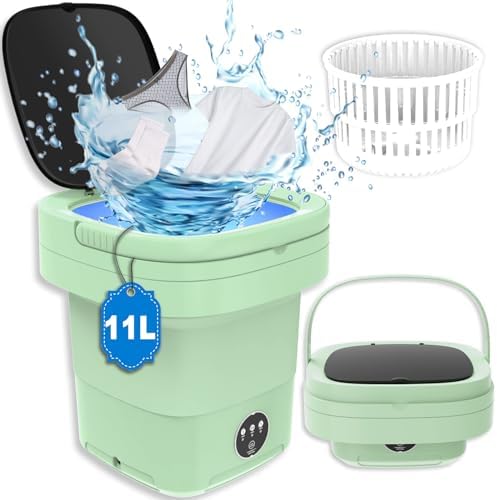 Amazon.com: Mini Washing Machine, Portable Foldable Washer, 11L Large ...