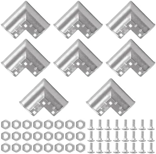 Amazon.com: Acrux7 8 Pack Aluminum Chain Link Fence Gate Corners for 1 ...