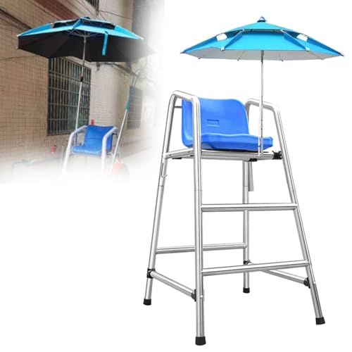 WLCGYD Portable Lifeguard Beach Chair with Umbrella, Outdoor Elevated ...