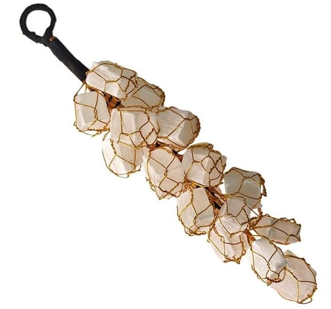 Buy S M CRYSTAL GEMS Selenite Door Hanging Decorative Items for Home ...