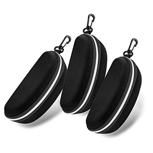Snapklik.com : 3pcs Zipper Hard Shell Sunglasses Case And Eyeglasses ...