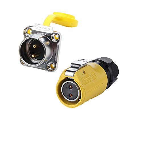 Amazon.com: LP20 Aviation Connector M20 Female Plug + Square Male ...