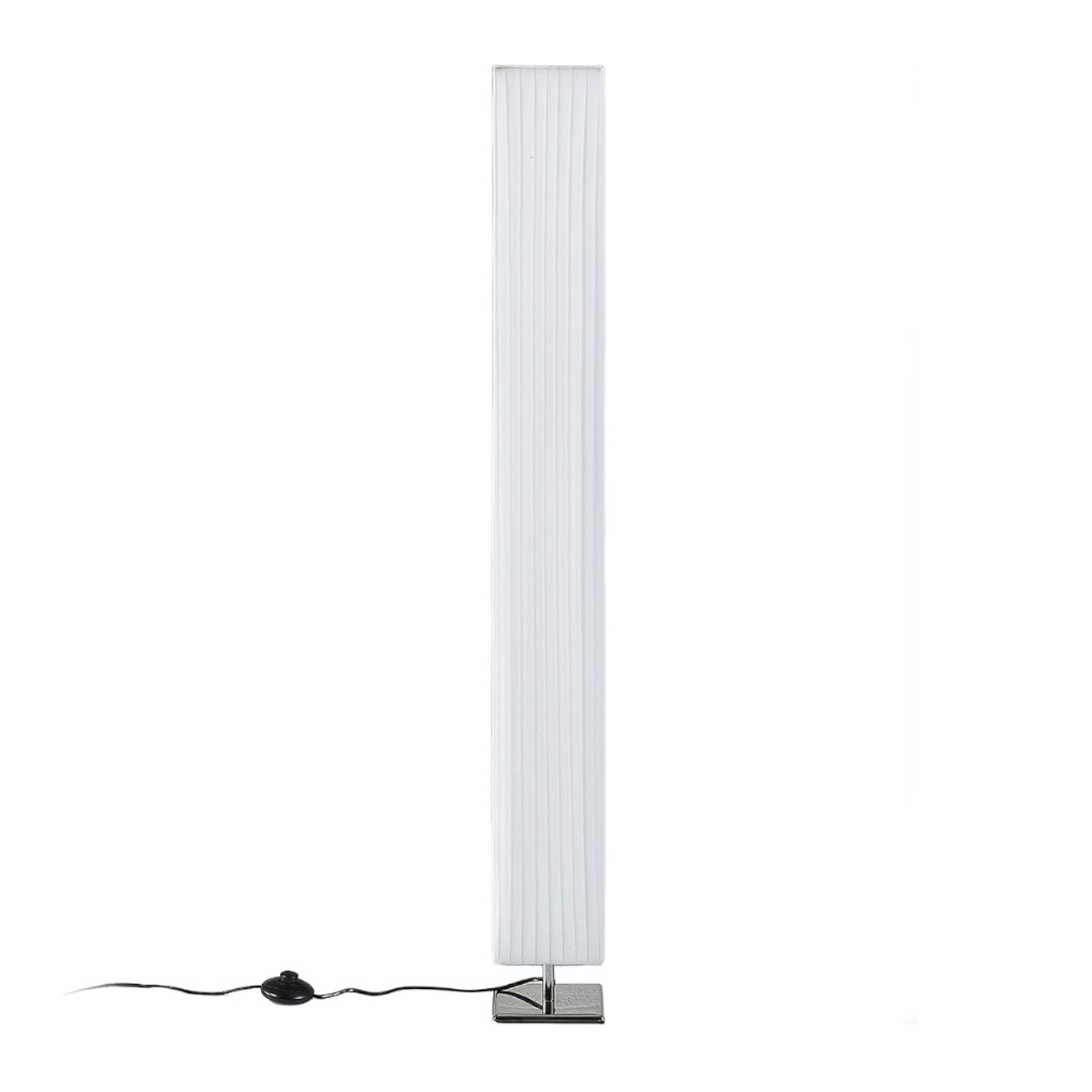 Floor Lamp 'Janno' (Modern) in White Made of Textile for e.g. Living ...
