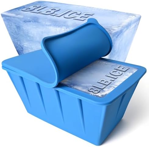 Amazon.com: Plunge Lab Extra Large Ice Block Mold, 2-Pack, 8lb Ice ...