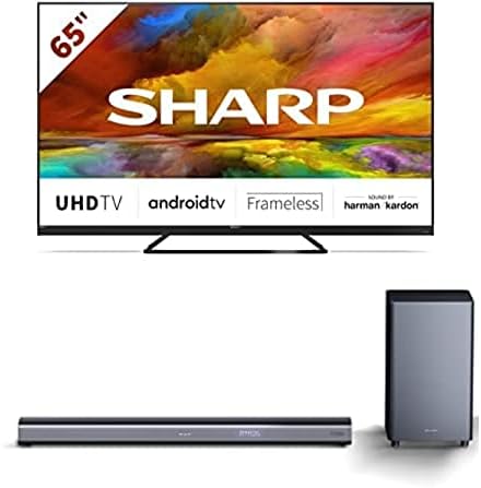 Bundle of SHARP 65EQ3KA 65-Inch 4K UHD Quantum Dot Frameless Android ...