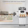 Amazon.com: Aconee Commercial Ice Cream Machine 5.3 to 7.4 GAL Soft ...