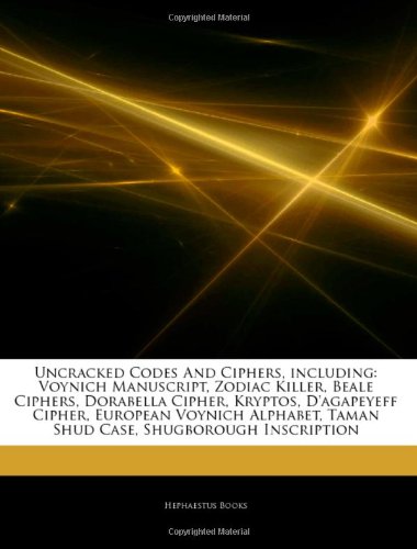 Amazon | Articles on Uncracked Codes and Ciphers, Including: Voynich ...