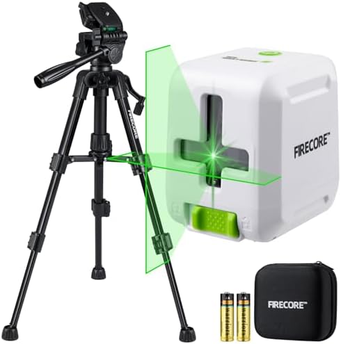 Firecore Kreuzlinienlaser mit Stativ, Laser Wasserwaage mit Stativ 65CM ...