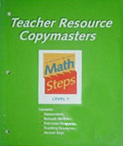 Math Steps: Teacher's Resource Copymasters Grade 1: Houghton Mifflin: 9780395983027: Amazon.com ...