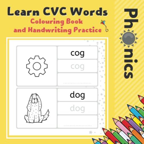 Learn CVC Words - Phonics Colouring Book and Handwriting Practice ...