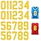 Amazon.com: Guokuai 22 Pieces Heat Transfer Numbers 0 to 9 Jersey ...