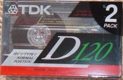 TDK D120 ES x 2 Twin Pack - 120 minutes cassettes *Vintage circa 1988 ...