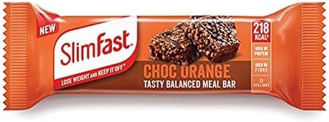 SlimFast Meal Replacement Snack Bars Choc Orange, Multipack, 12x 60g ...