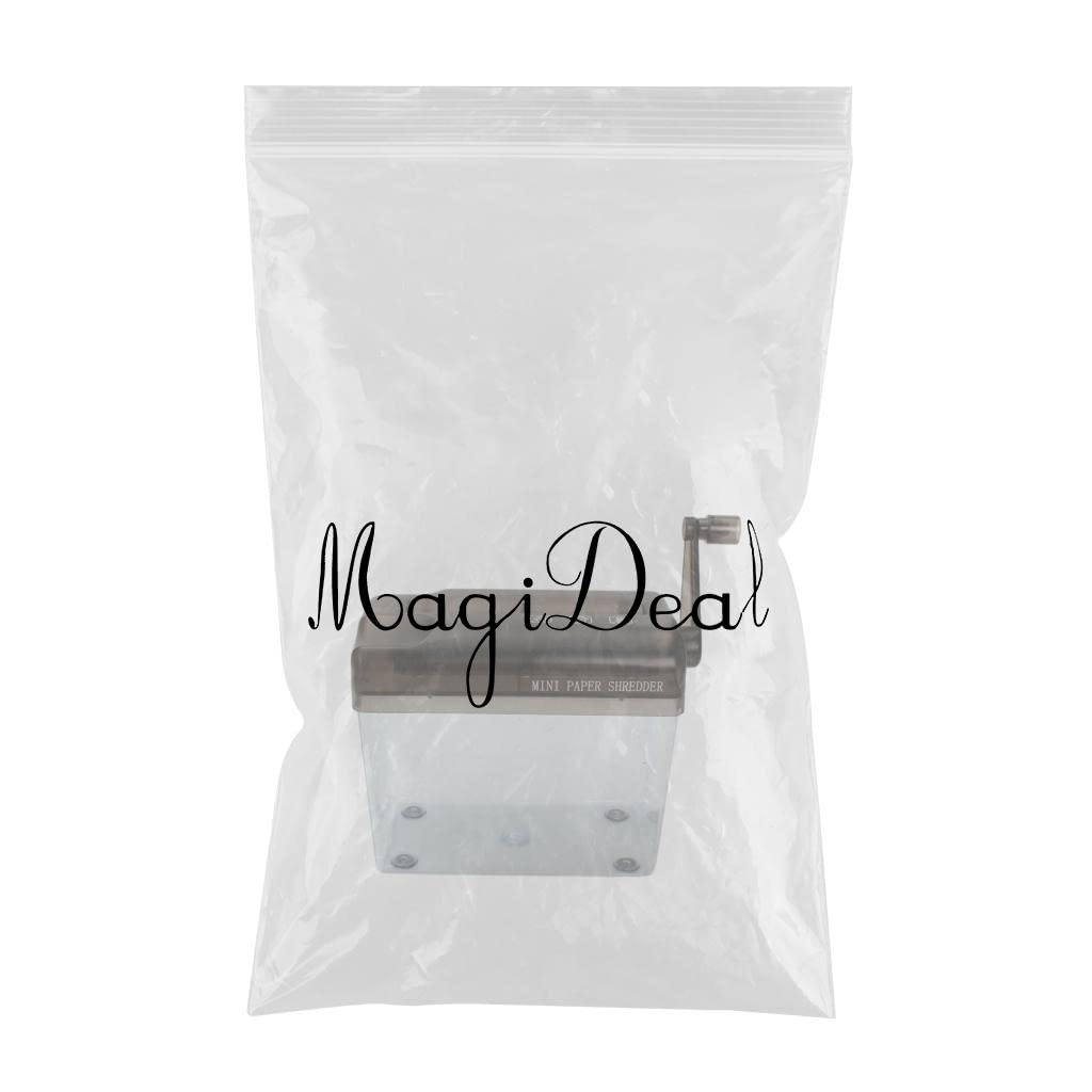 CLUB BOLLYWOOD Shredder Small Hand Cranked Portable 1 Sheet Plastic ...