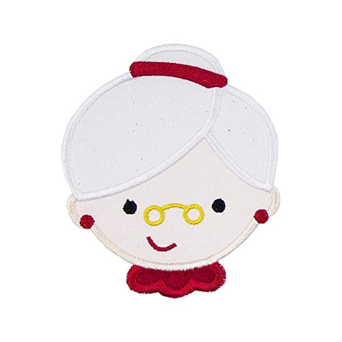 Amazon.com: Mrs Claus Face Patch your choice of sew on or iron on patch ...