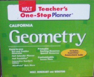 Amazon.com: Holt Geometry California: Teacher One-Stop Planner CD-ROM ...