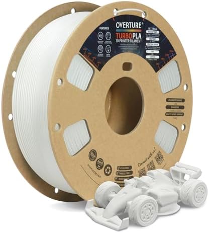 OVERTURE High Speed PLA Filament 1.75mm, Turbo PLA for Fast Printing ...