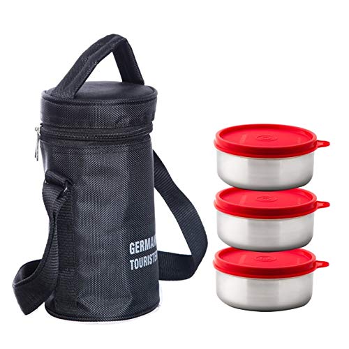 Buy Germany Tourister Executive Lunch Box Bag with 3 Containers Lunch ...