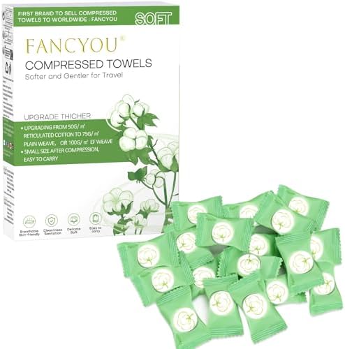 Amazon.com: FCaeon Compressed Disposable Face Towel Cleaning Kit 100pcs ...