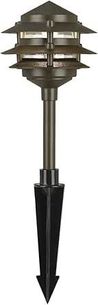 Three Tier Pagoda Bronze Low Voltage Path Light - Landscape Path Lights ...