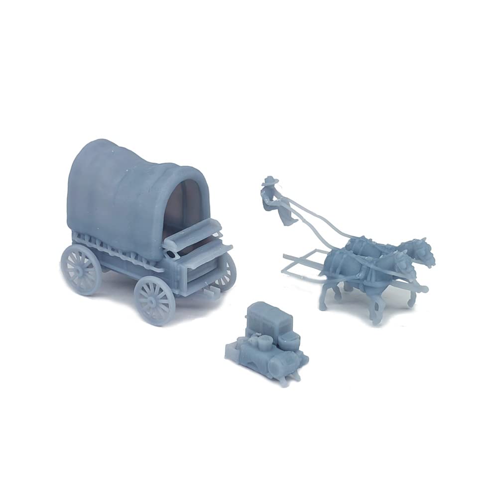 Z Gauge Train Set Outland Models Scenery Old West Horse Carriage Camp ...