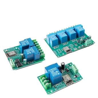 Amazon.com: ESP8266 WiFi 1/2/4 Channel Relay Module ESP-12F Development Board DC 5V 7-28V 30A ...