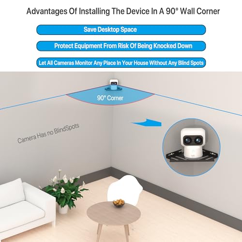 Snapklik.com : VMEI Stainless Steel Corner Wall Mount Bracket For Eufy ...
