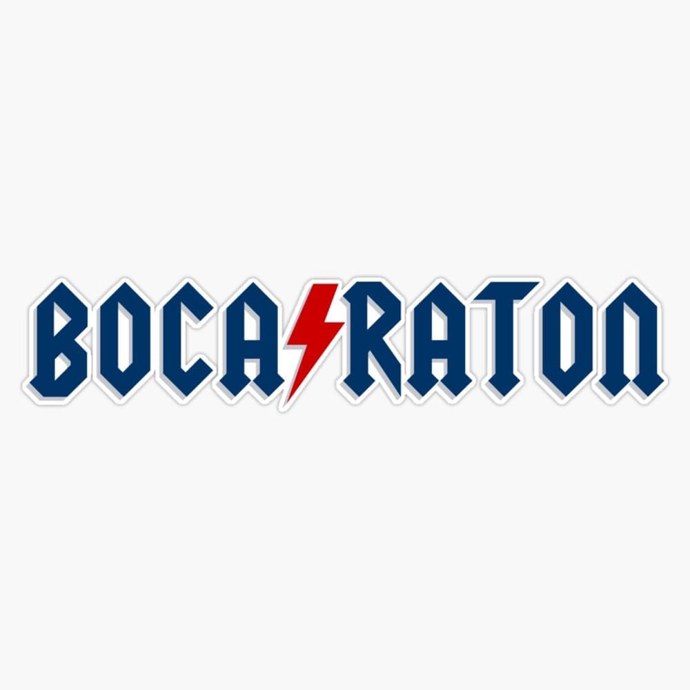 Amazon.com: Fau Boca Raton Lightning Bumper Sticker Vinyl Decal 5 ...
