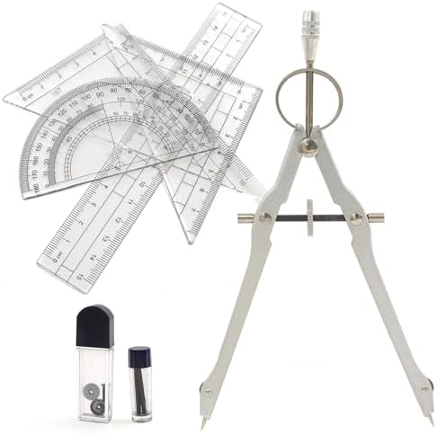 Amazon.com : Akuoly Math Compass Geometry Drafting Compass Kit with ...