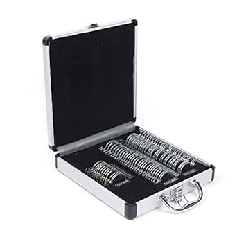 Optical Trial Lens Set Optometry Kit, 68pcs Metal Rim Optometry Optical ...