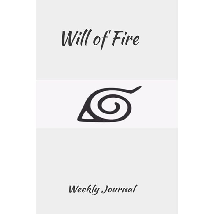 Buy Konoha Journal: Will of fire journal, Naruto, Village Hidden in the ...