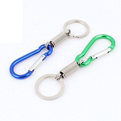 Alcoa PrimeCarabiner Clip Spring Loaded Keychain Key Holder 2pcs Blue ...