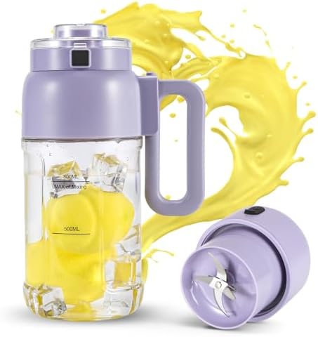 Amazon.com: Portable Blender, 20 Oz Mini Personal Size Blender for ...