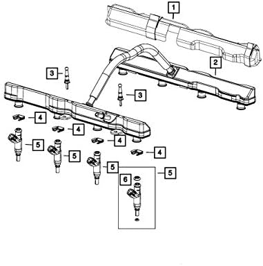 Amazon.com: Mopar Fuel Injector 5037479AD : Automotive