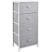 Amazon.com: Amazon Basics Fabric 4-Drawer Storage Organizer Unit for ...