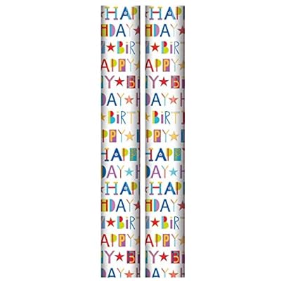 Amazon.co.uk: Happy Birthday Wrapping Paper