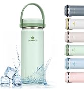 Amazon.com: SANTECO Insulated Tumbler with Lid and Straw,17oz Iced ...