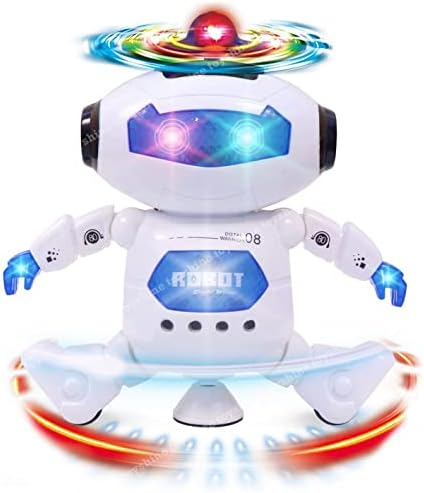 Toyshine Dancing Robot Toys for Kids| 360° Body Spinning with LED ...