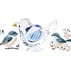 Amazon.com: Bluebird of Happiness Blue Bird Decor Glass Birds Figurines ...