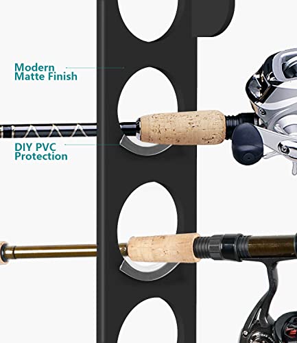 Snapklik.com : Fishing Rod/Pole Rack Holder Storage Hooks Hanger Wall ...