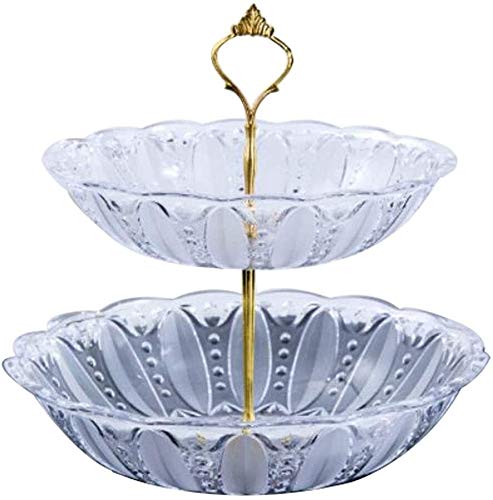 Buy Fruit Plate, Plastic Fruit Plate, 2-layer Snack Platter, Detachable ...