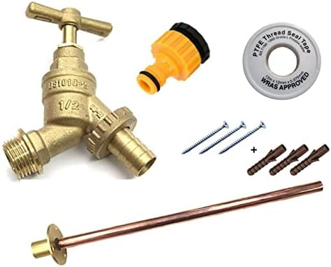 Outside Tap Kit With Through Wall Flange : Amazon.co.uk: Garden