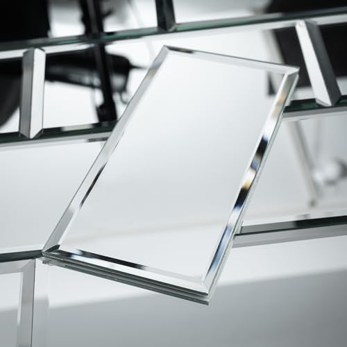 V-MOZZA Peel and Stick Mirror Tiles, 3" x 6" Self Adhesive Mirror Tiles ...