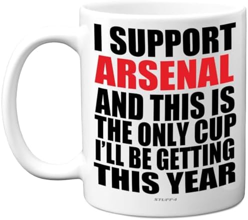 Funny Football Mug Gift for Arsenal Fans - Footy Only Cup - Joke Xmas ...