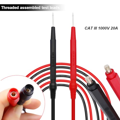 Youmile Multimeter test pen 16 in 1 Multimeter Test Leads Kit,with ...