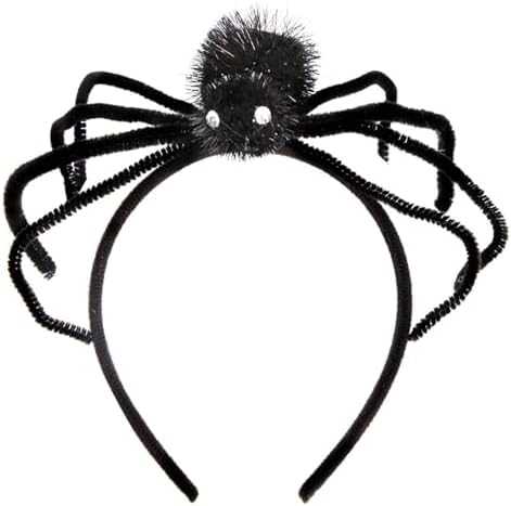 Amazon.com: Urchart Halloween Cosplay Hair Hoop-Spiders Web Headband ...