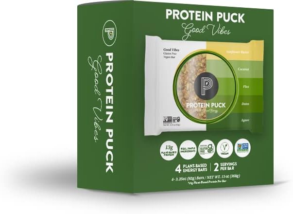 Amazon.com : Protein Puck Plant Based Bars | Snacks with Vegan Protein ...